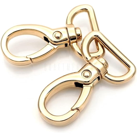 4 PCS 3/4 Inch Swivel Push Gate Snap Hooks Lobster Claw Metal Clasps ...