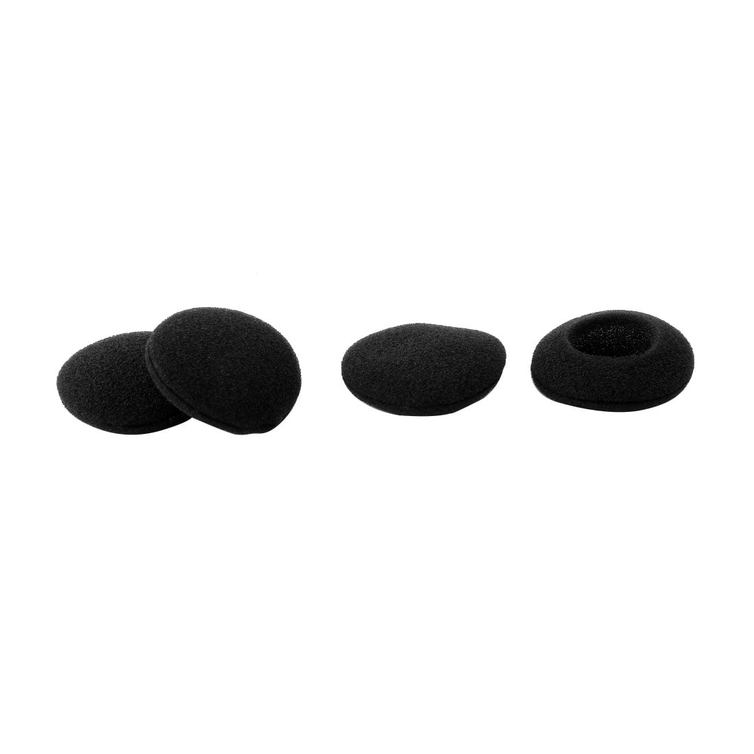 4 PCS 3.5cm Dia Black Sponge Earphone Headset Foam Covers Cushions Pad ...