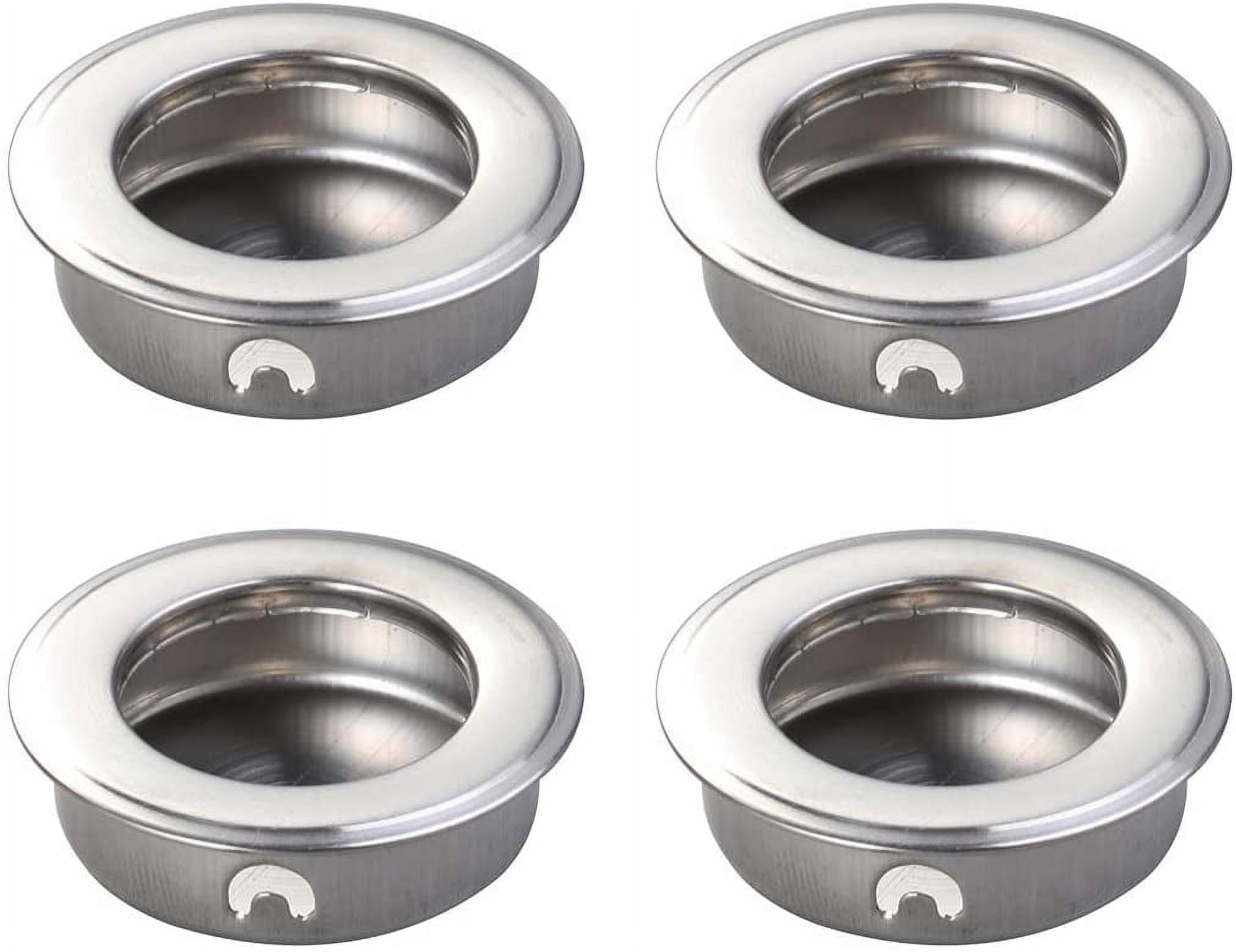 4 PCS 35mm Flat Stainless Steel Recessed Recessed Pull Finger Insert ...