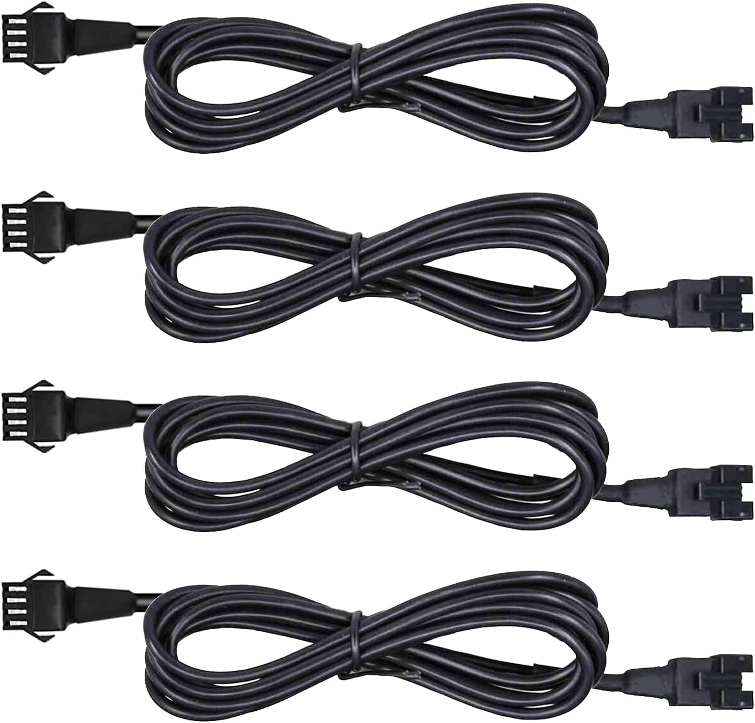 4 PCS 60 inch/150cm 4 Pin RGB LED Multi-Color Accent Light Extension ...