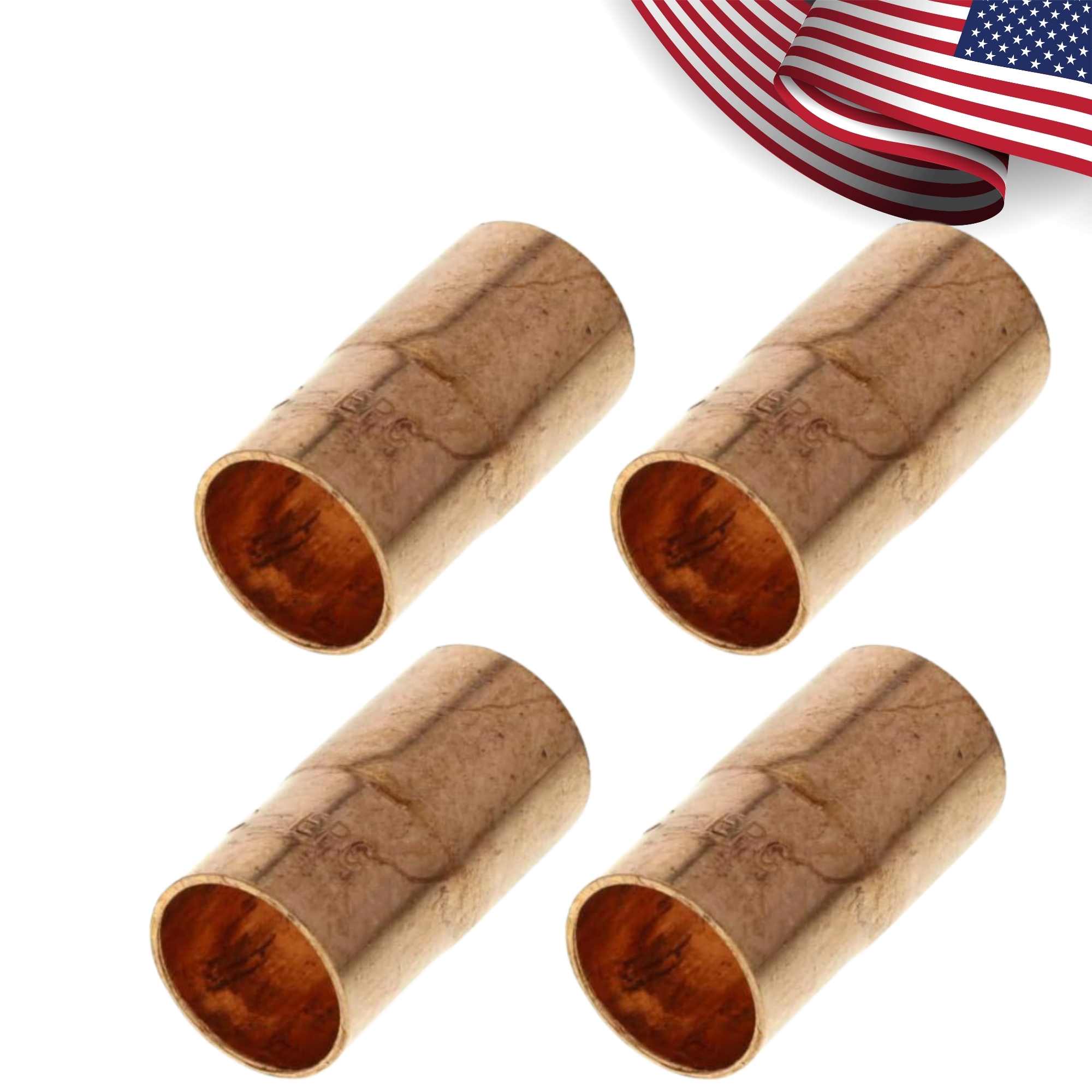 4 PCS 7/8" X 3/4" OD ACR FTGxC Copper Reducer - Easy Sweat Connection ...