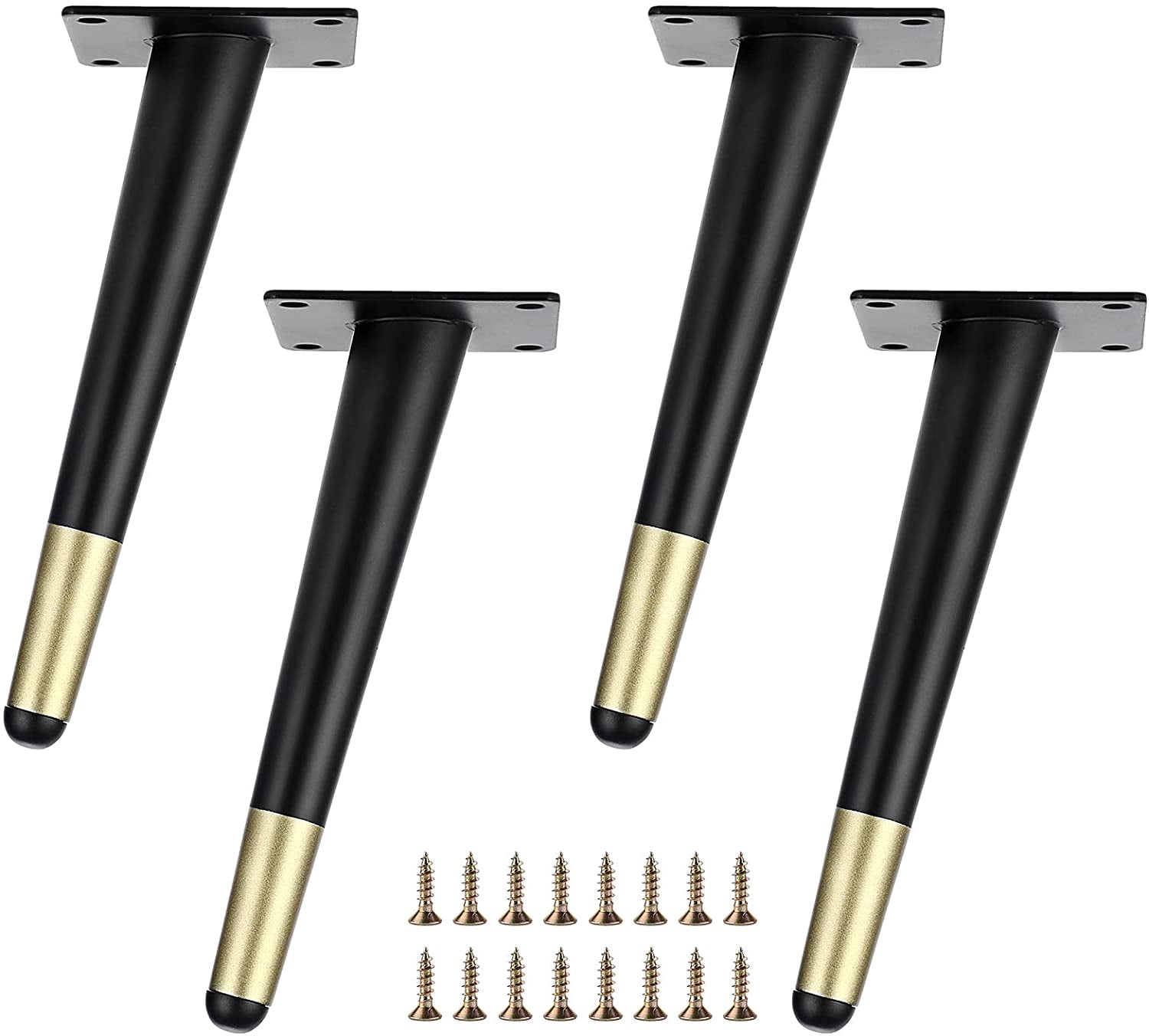 4 PCS 8 Inch Metal Furniture Legs Oblique Sofa Legs Coffee Table Legs ...
