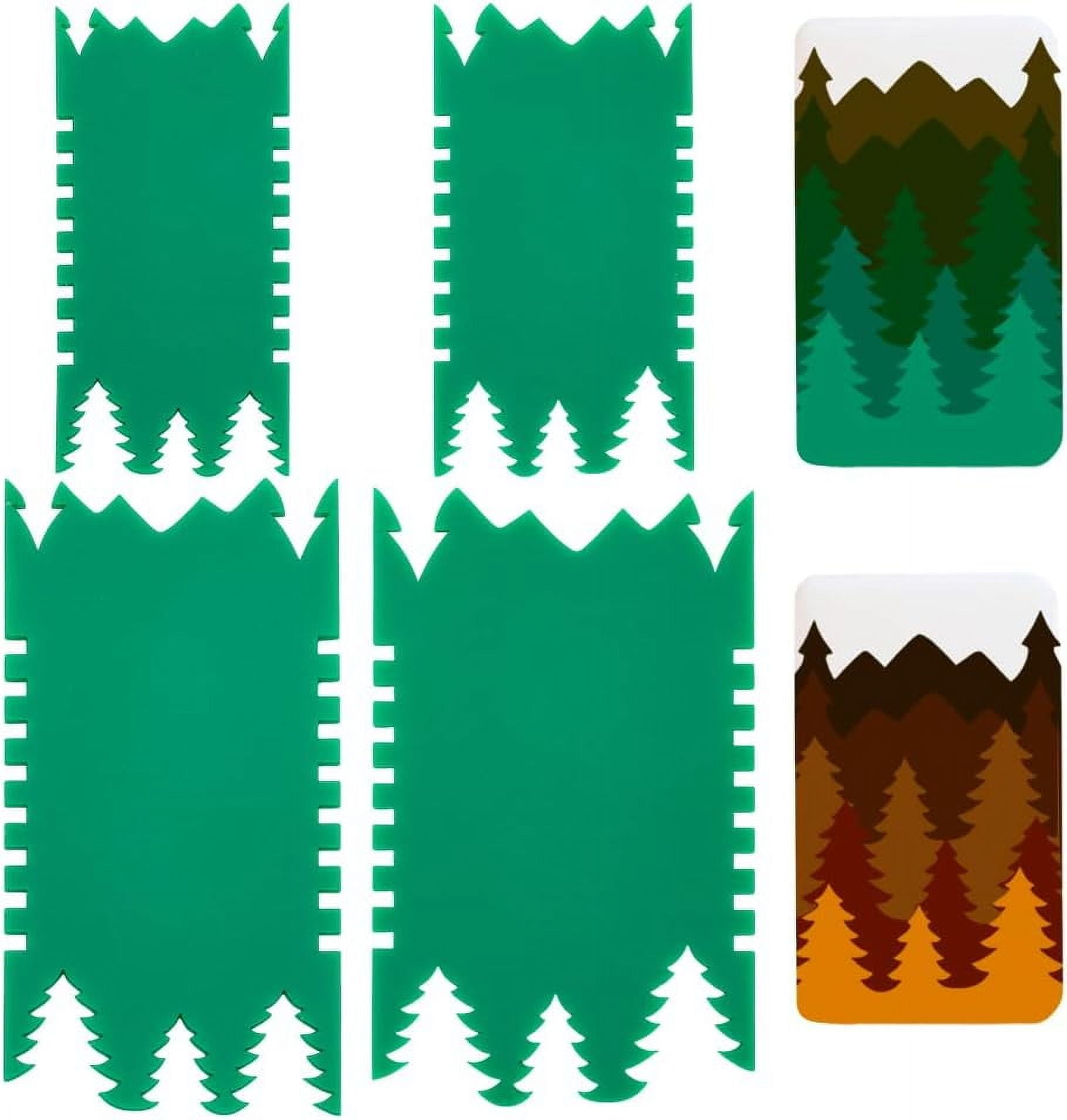 4 PCS Acrylic Soap Template Soap Scraper Shaping Tool Sea Green Acrylic ...