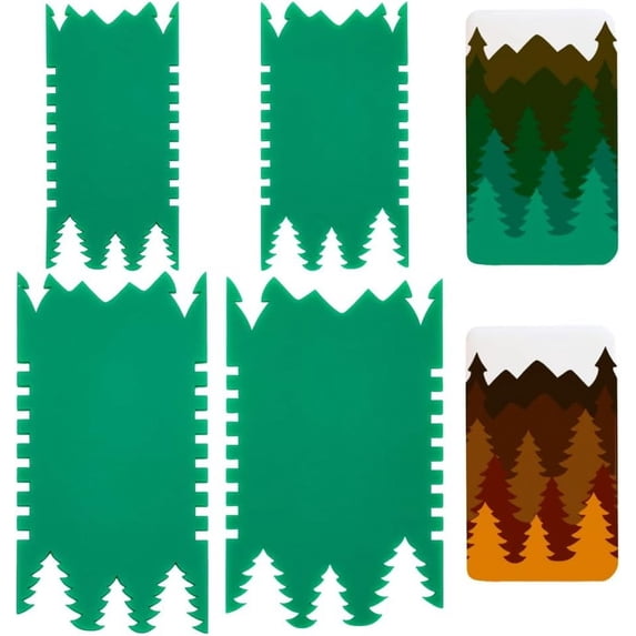 4 PCS Acrylic Soap Template Soap Scraper Shaping Tool Sea Green Acrylic ...