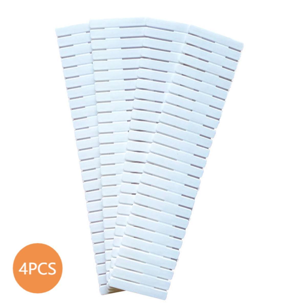 4 PCS Adjustable Drawer Dividers Plastic Storage Drawer Dividers DIY ...