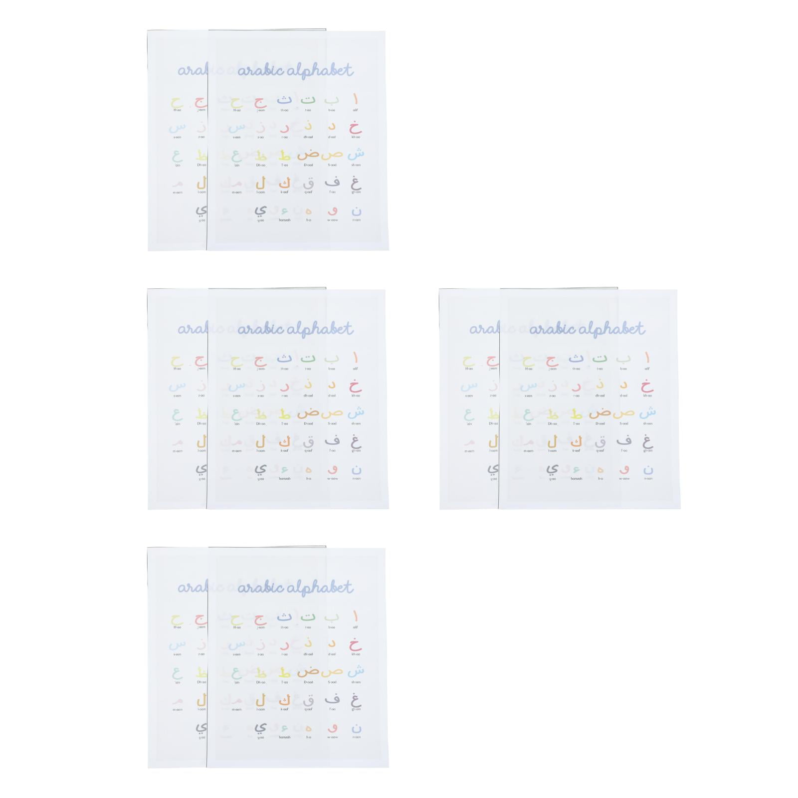 4 PCS Alphabets Numerals Posters Letters of Numbers Toddler - Walmart.com