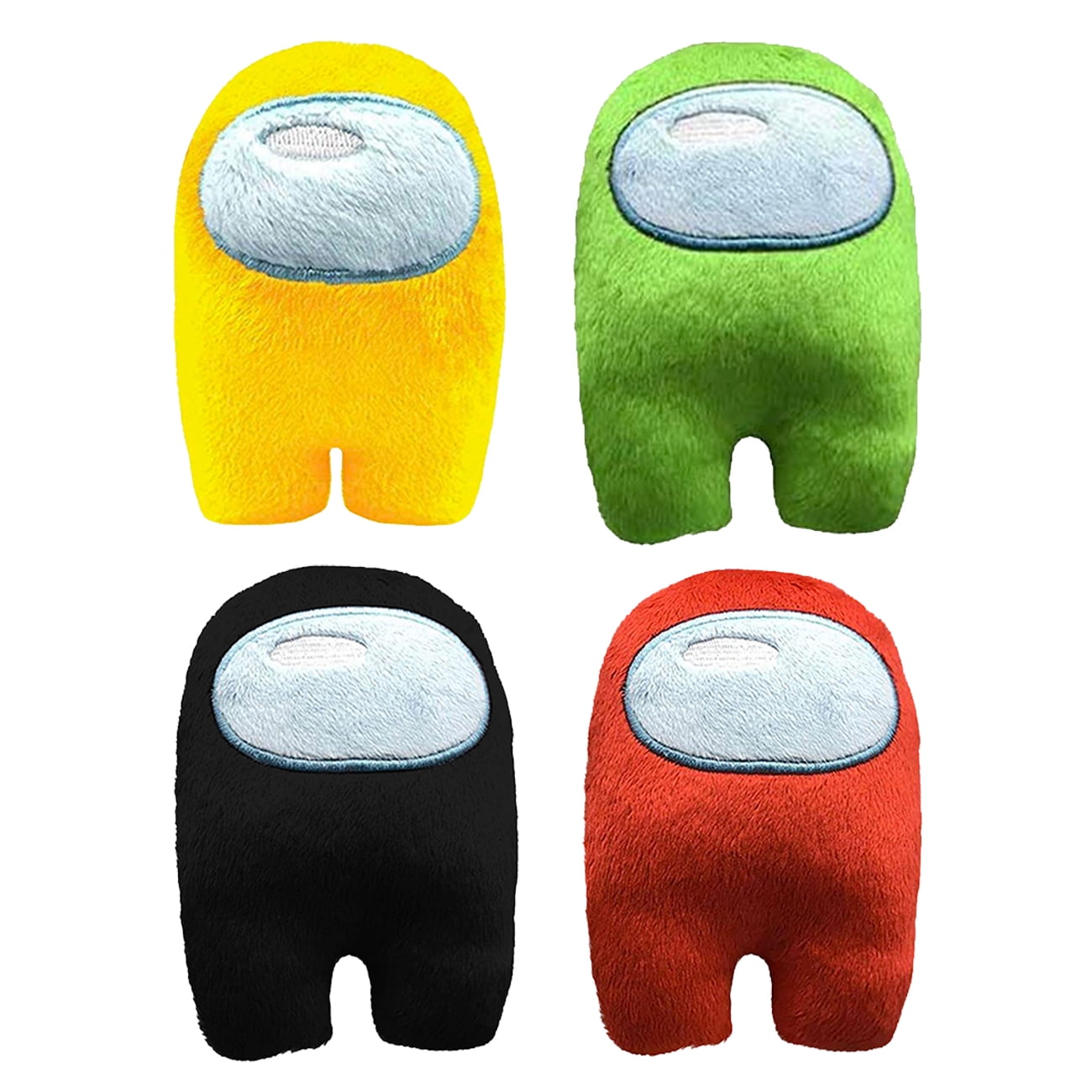 Among Us 4 PCS Soft Stuffed Plushy Toys, Video Game Figure Dolls, Size: 3.9 inches, Imposter ...