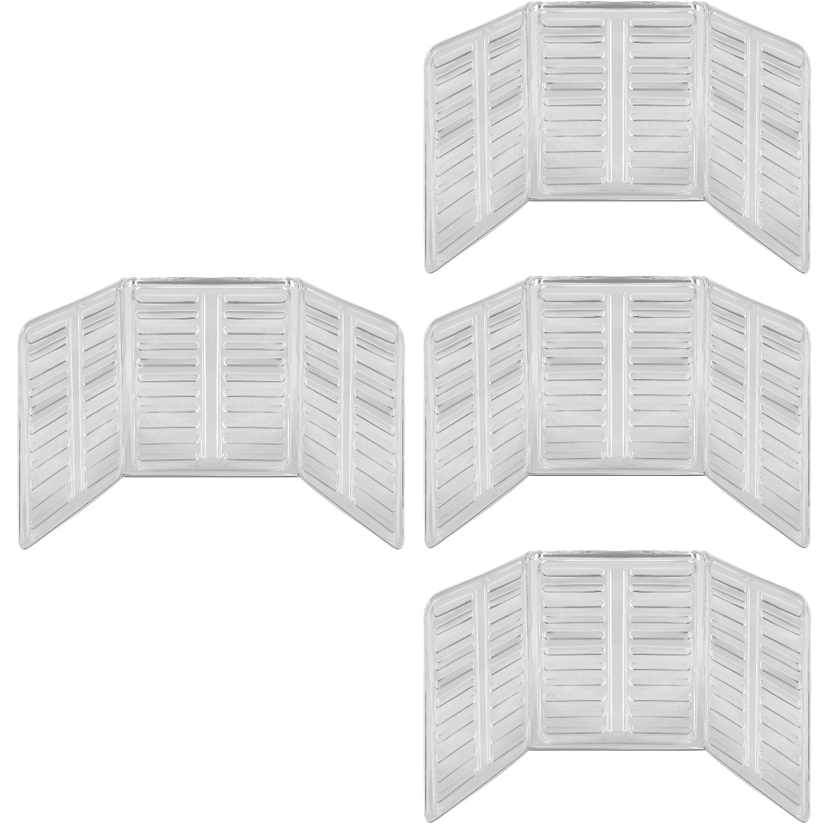 4 PCS Anti-splash Guard Kitchen Oil Baffle Gas Cooker Block Barrier ...