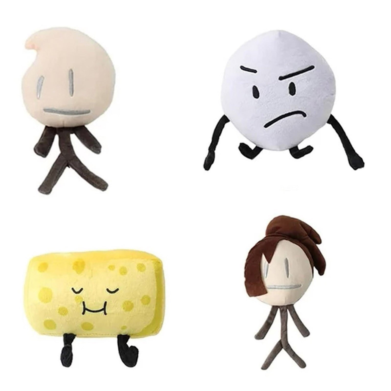 4 PCS BFDI Plushies: The Perfect Mix of Fun & Softness - These Stuffed ...