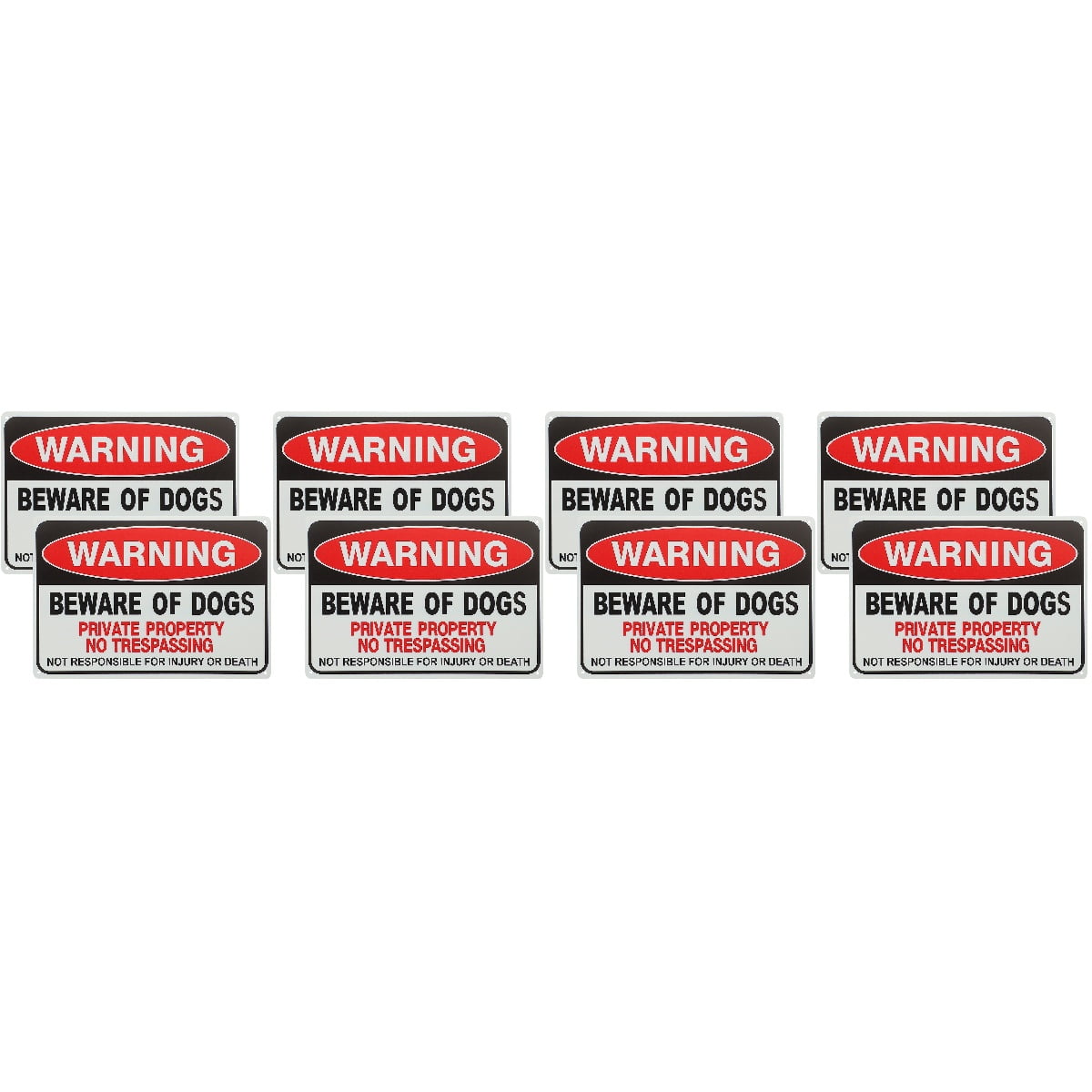 4 PCS Bark Garden Courtyard Dog Warning Sign Park Dog Sign Baby 30x20cm ...