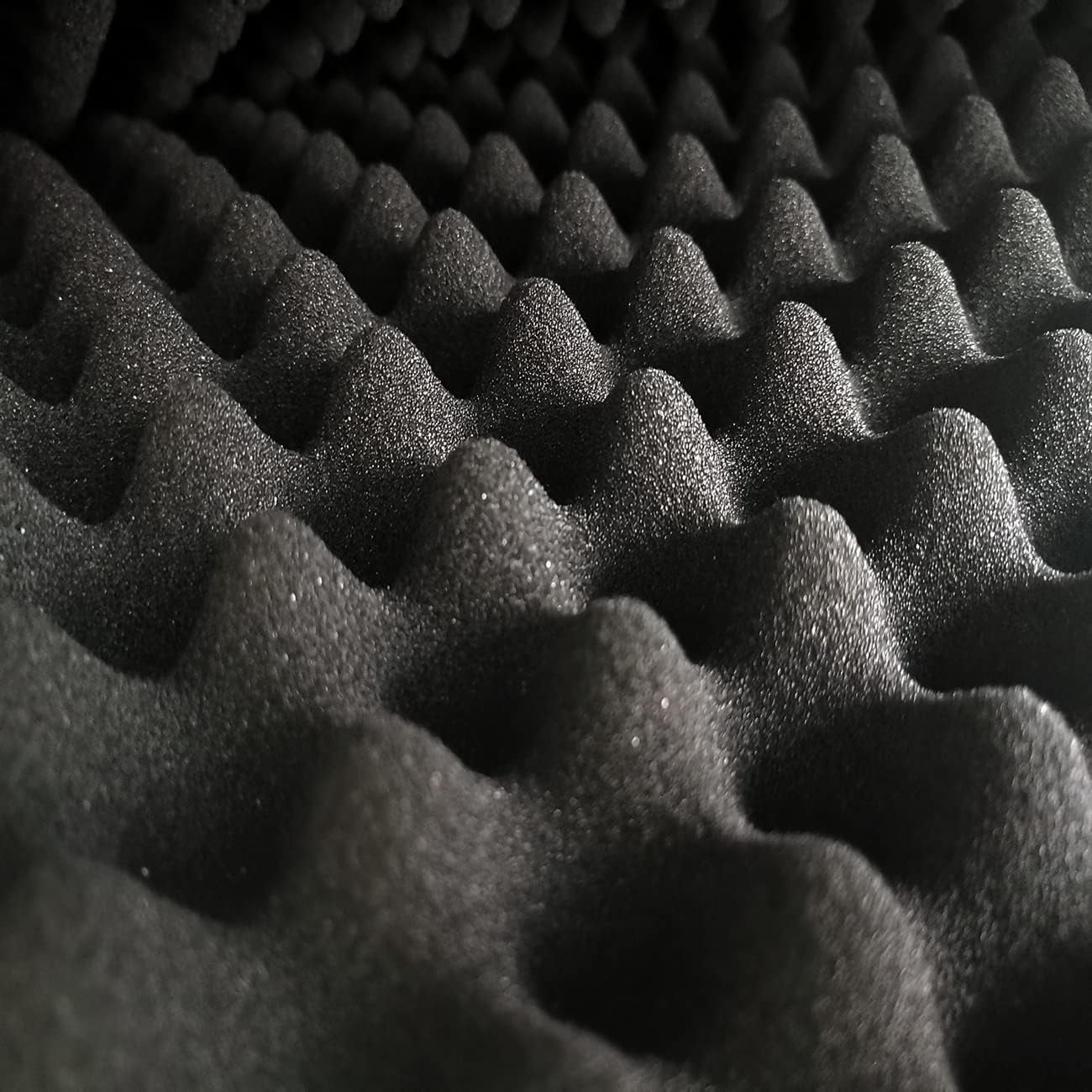 4 PCS Black Acoustic Foam, 48"x24"" Crate Soundproof Panels, Fireproof ...