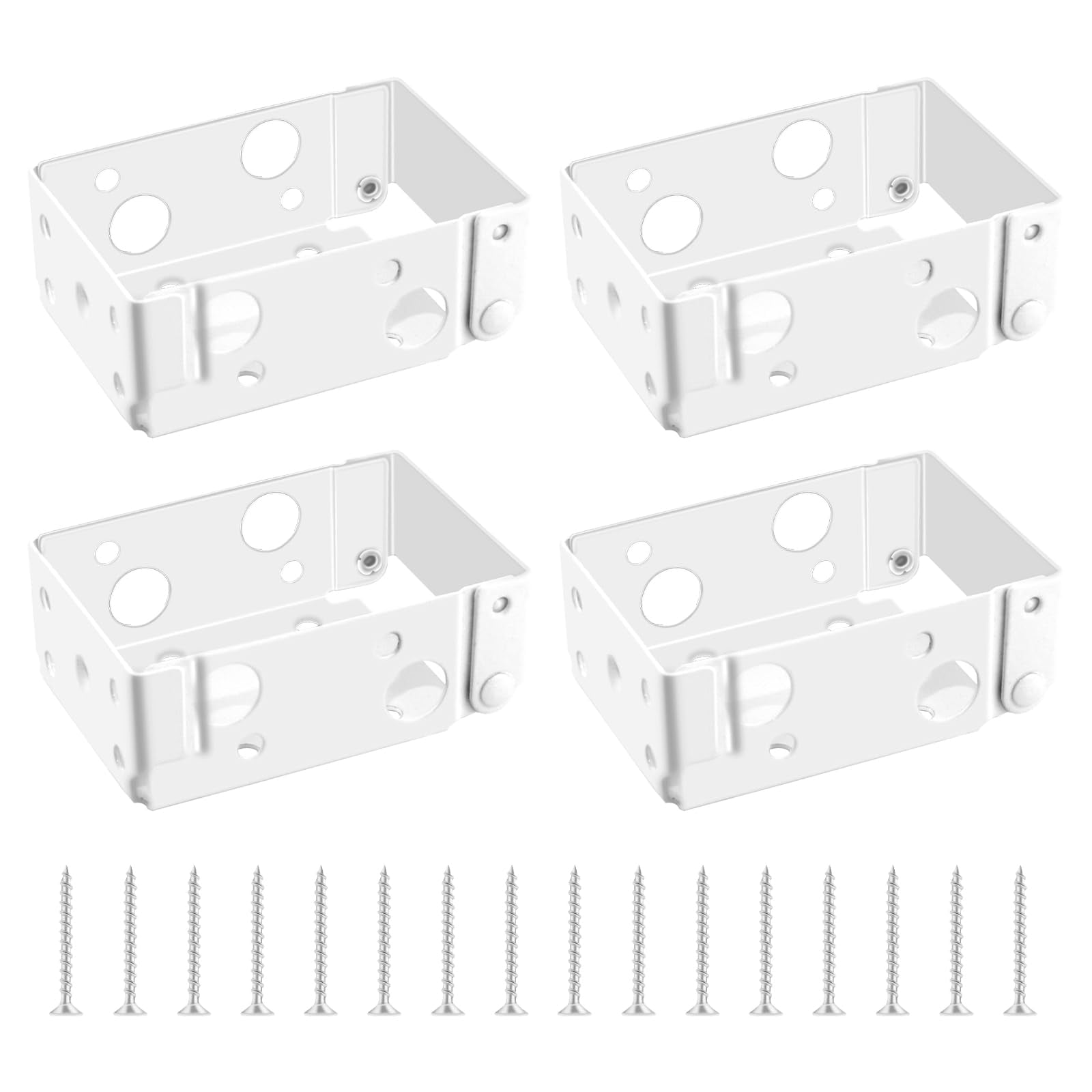 4 PCS Blind Brackets, 2 Inch Metal Window Blind Brackets, Window Blinds ...