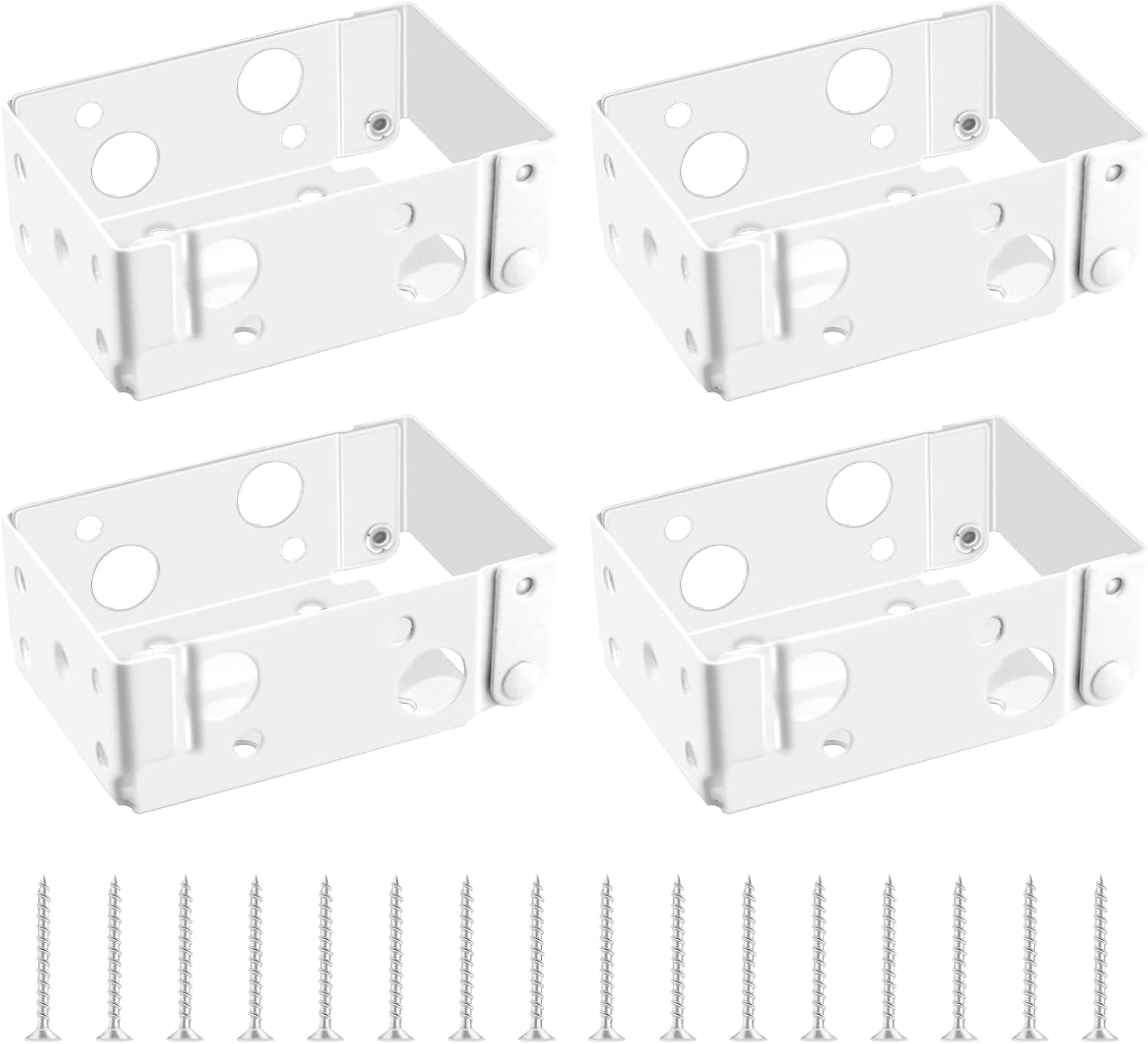 4 PCS Blind Brackets, 2 Inch Metal Window Blind Brackets, Window Blinds ...