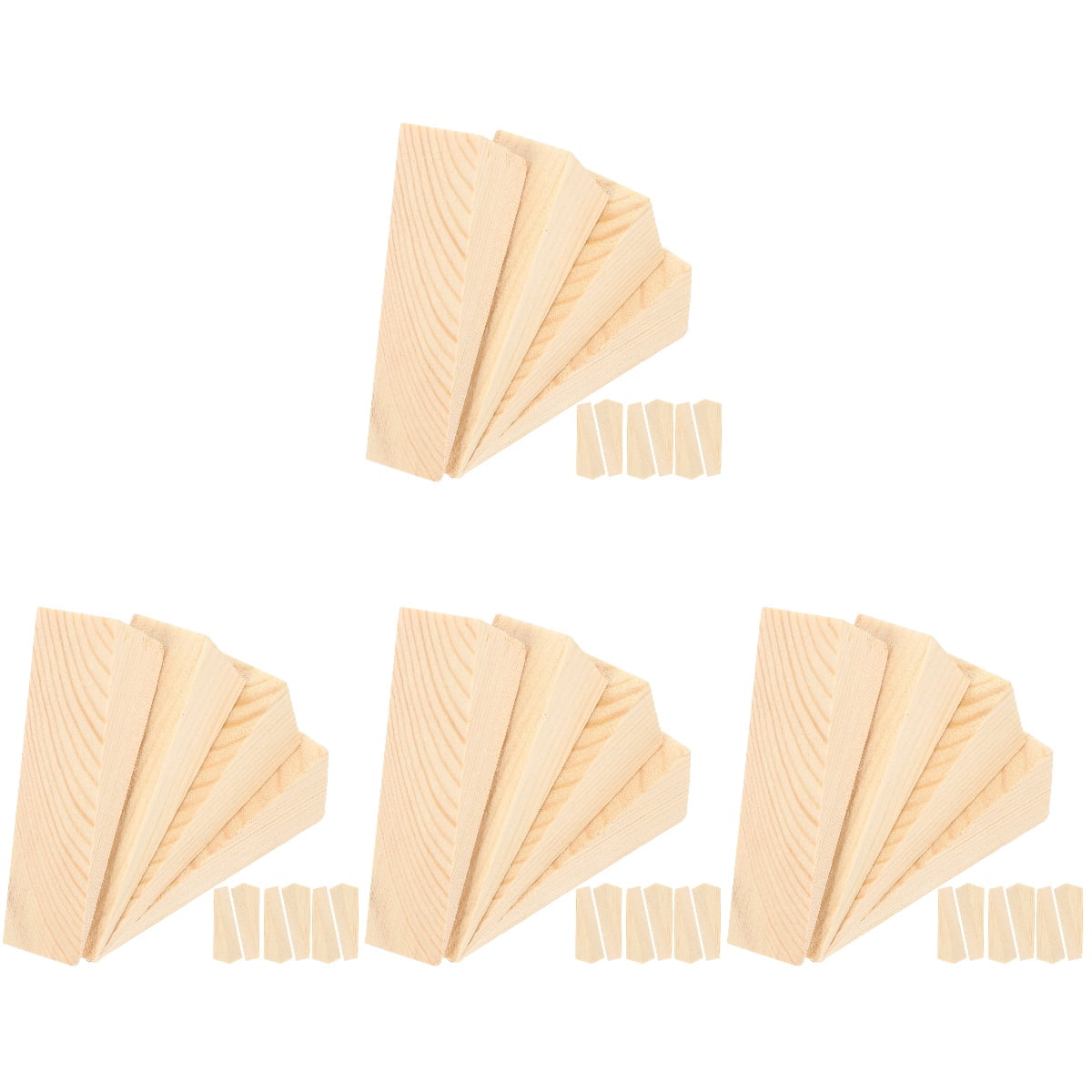 NUOLUX Wall Protector Beige Wood Door Stopper 40Set - Walmart.com