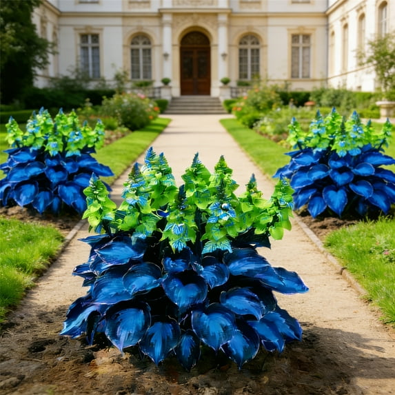 4 PCS -Blue Hosta-Garden Stakes Planting-Buy Hosta-Lovely-Ornaments ...