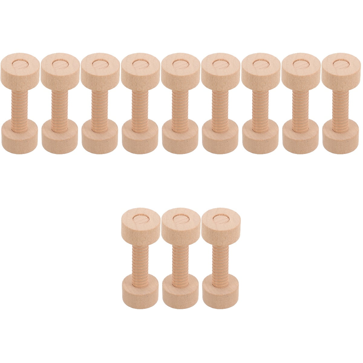 4 PCS Bum Prop Solid Wood Screws Stable Cage Screws .7x2.9cm - Walmart.com