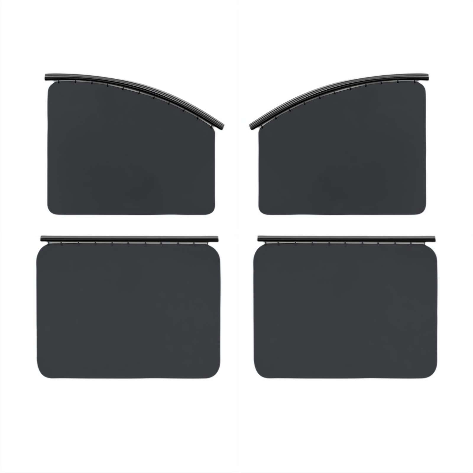 4 PCS Car Side Window Sun Shades, Top-Mounted Magnetic Car Window Shade ...