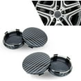 4 PCS Car Wheel Center Caps, 60MM/2.36In OD 56MM/2.2In ID, ABS Snap-in ...