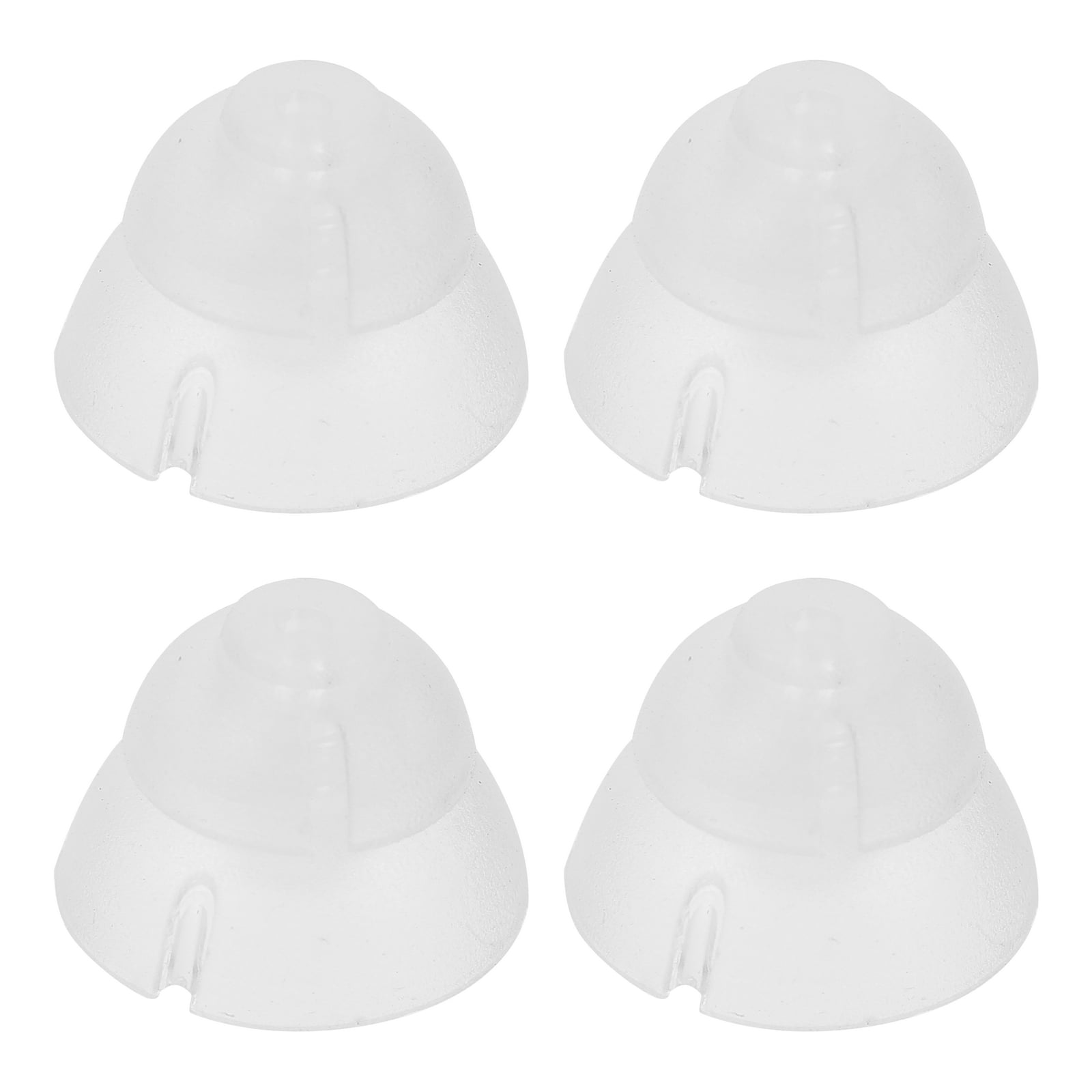 4 PCS Clear Plugs Transparent Earplug Silicone Gauges for Ears Hearing ...