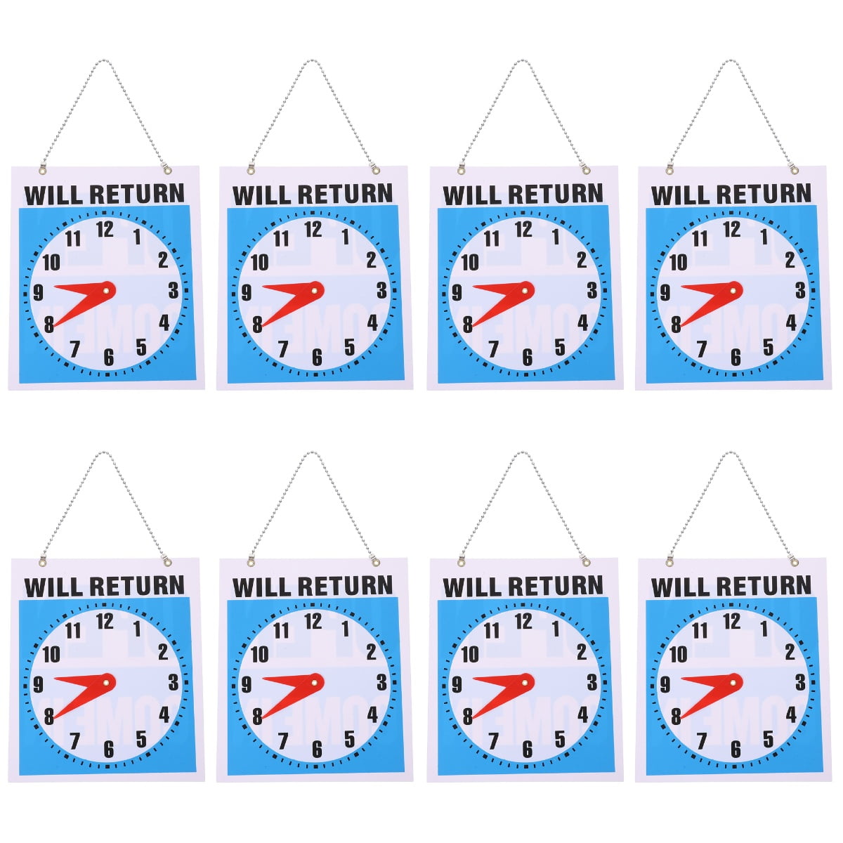 4 PCS Clock Design Door Display Office Hours Operation Signs for ...
