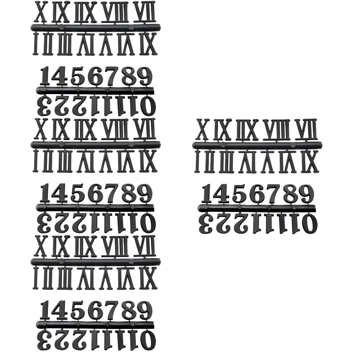 4 PCS Clock Figures Adhesive Digital Wall Number Plate Repairing ...