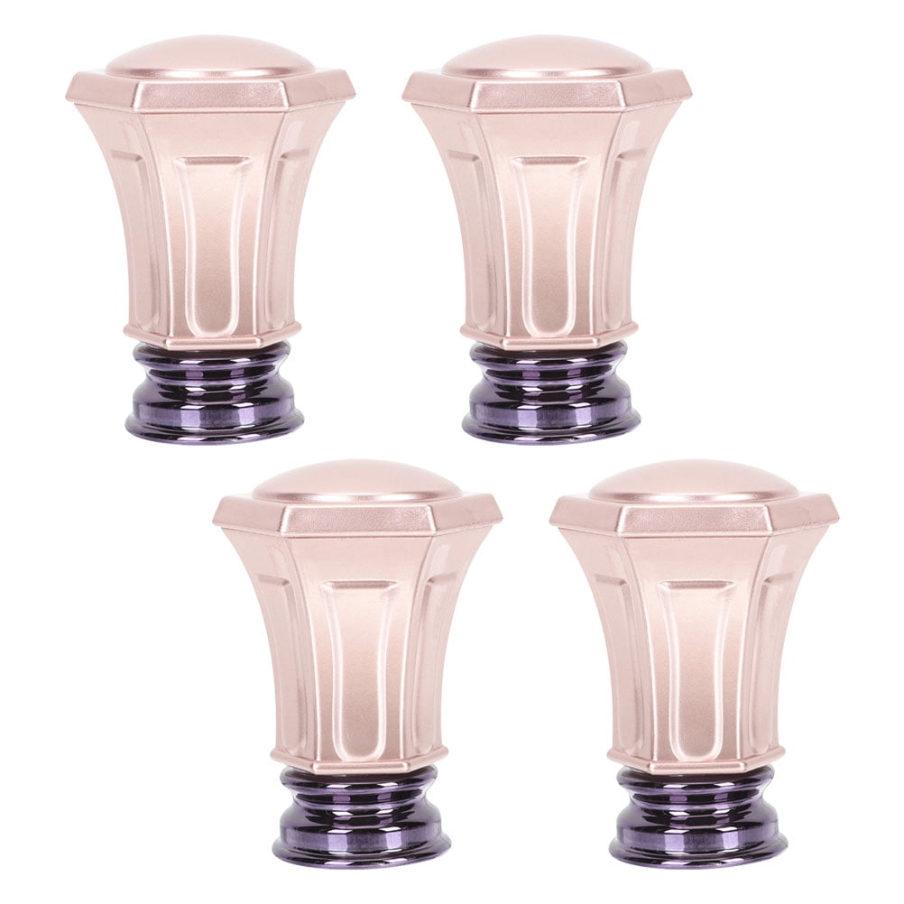 4PCS Curtain Rod Finials Decorative End Caps Vintage Pole Finials for ...