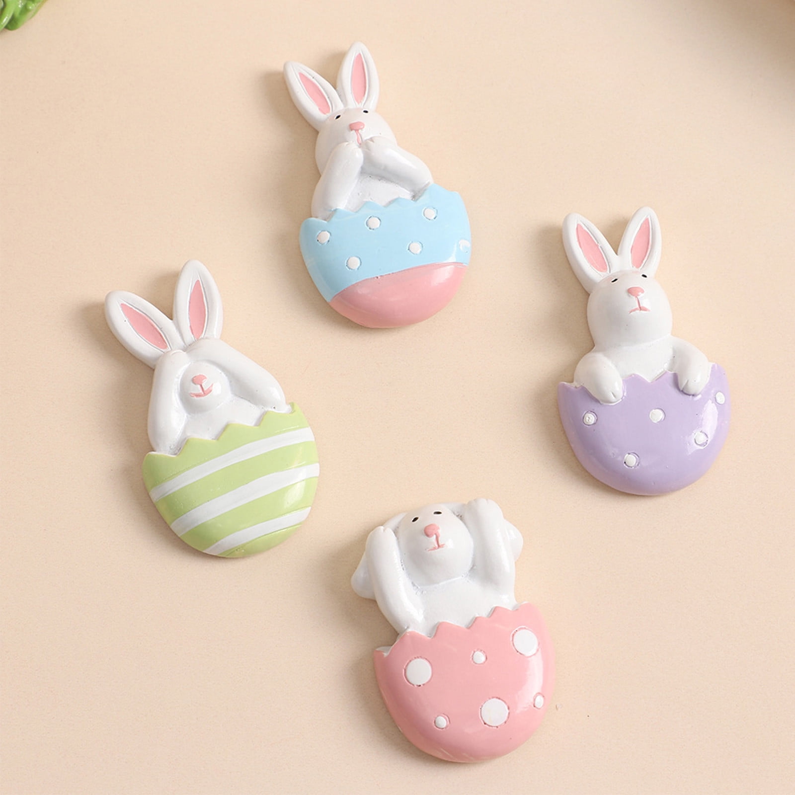 4 PCS Cute Rabbit Cartoon Fridge Magnets - Strong & Durable Animal ...
