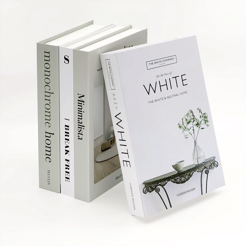 4 PCS DIY Faux Books for Decoration,Coffee Tabletop Decor Book, Living ...