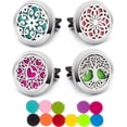 4 PCS Essential Oil Car Diffuser Vent Clip, Car Aromatherapy Diffuser ...