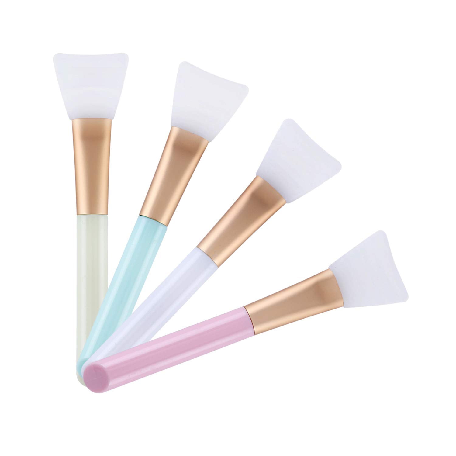 4 PCS Face Mask Brushes, Silicone Facial Mask Brushes Applicator ...