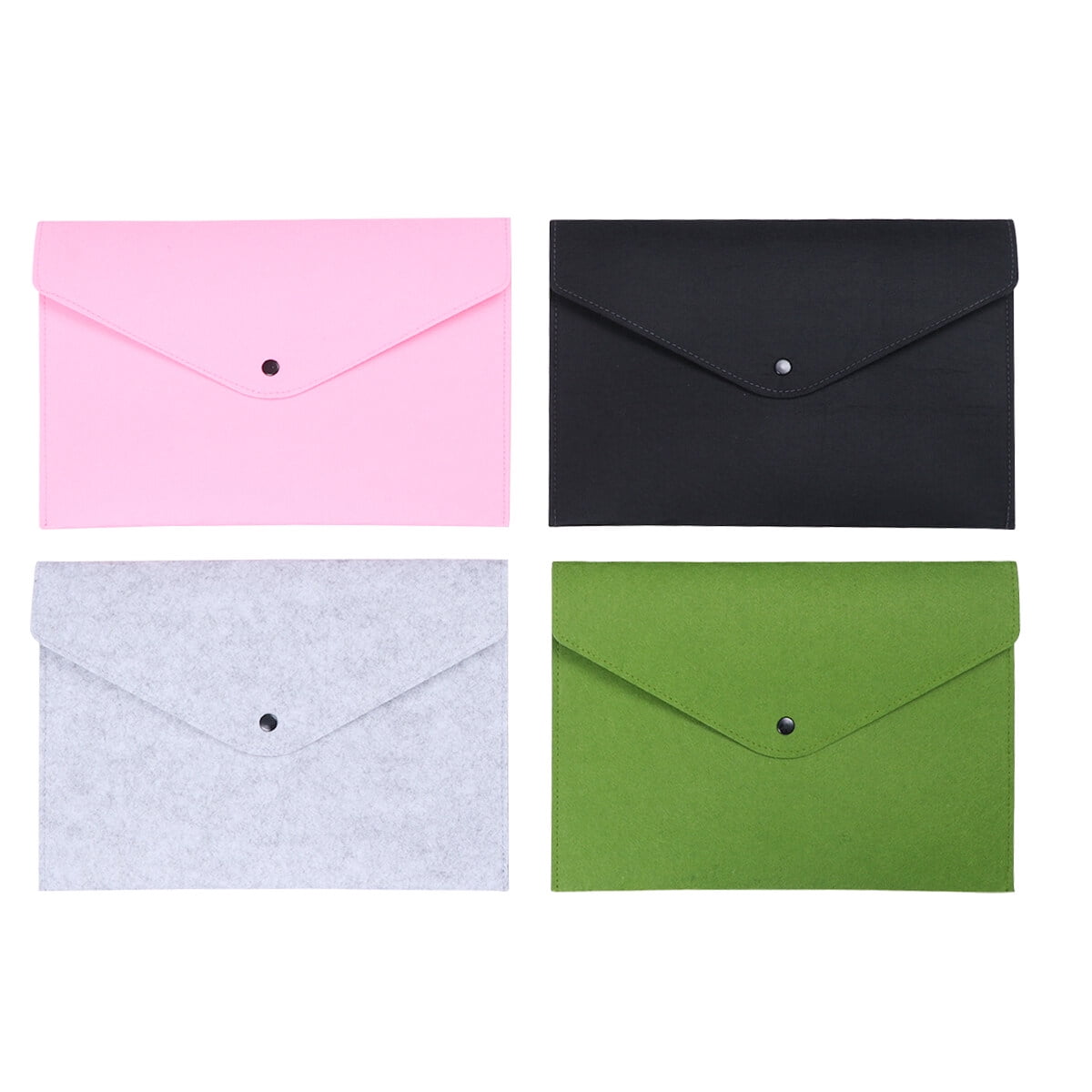 4 PCS Felt Folder Briefcase Bag Portable Felt Holder Office Storage ...