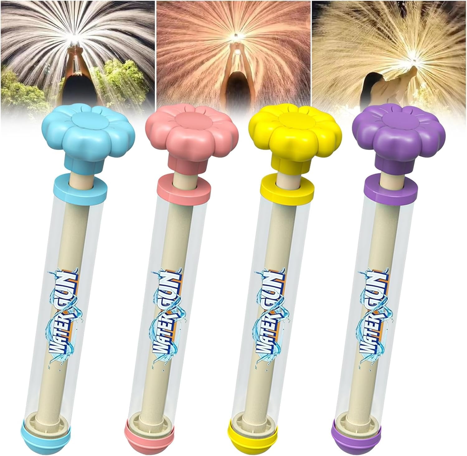 4 PCS Firework Water Gun, Firework Water Guns for Pool Parties, High ...