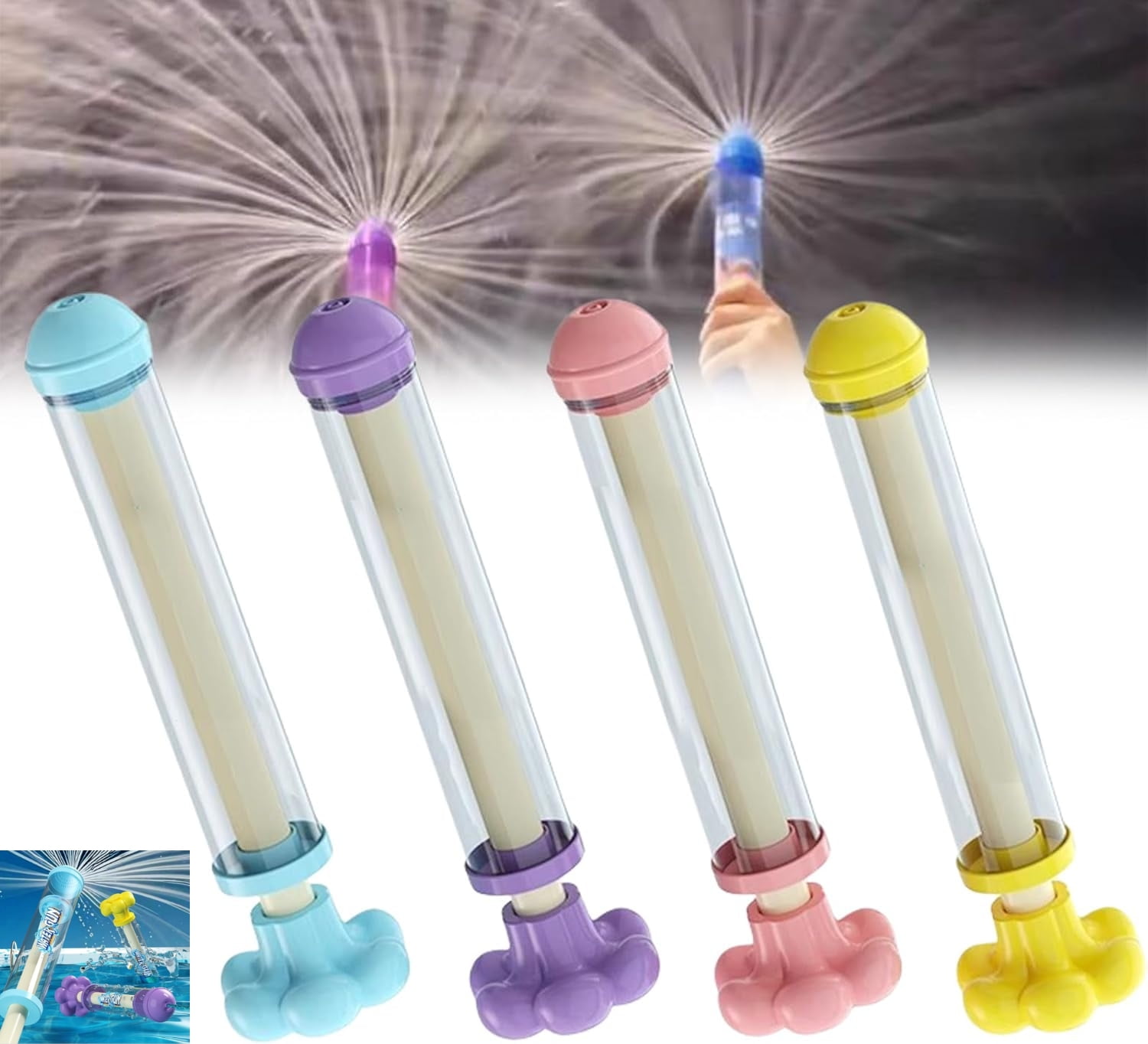 4 PCS Firework Water Gun, Firework Water Guns for Pool Parties, High ...