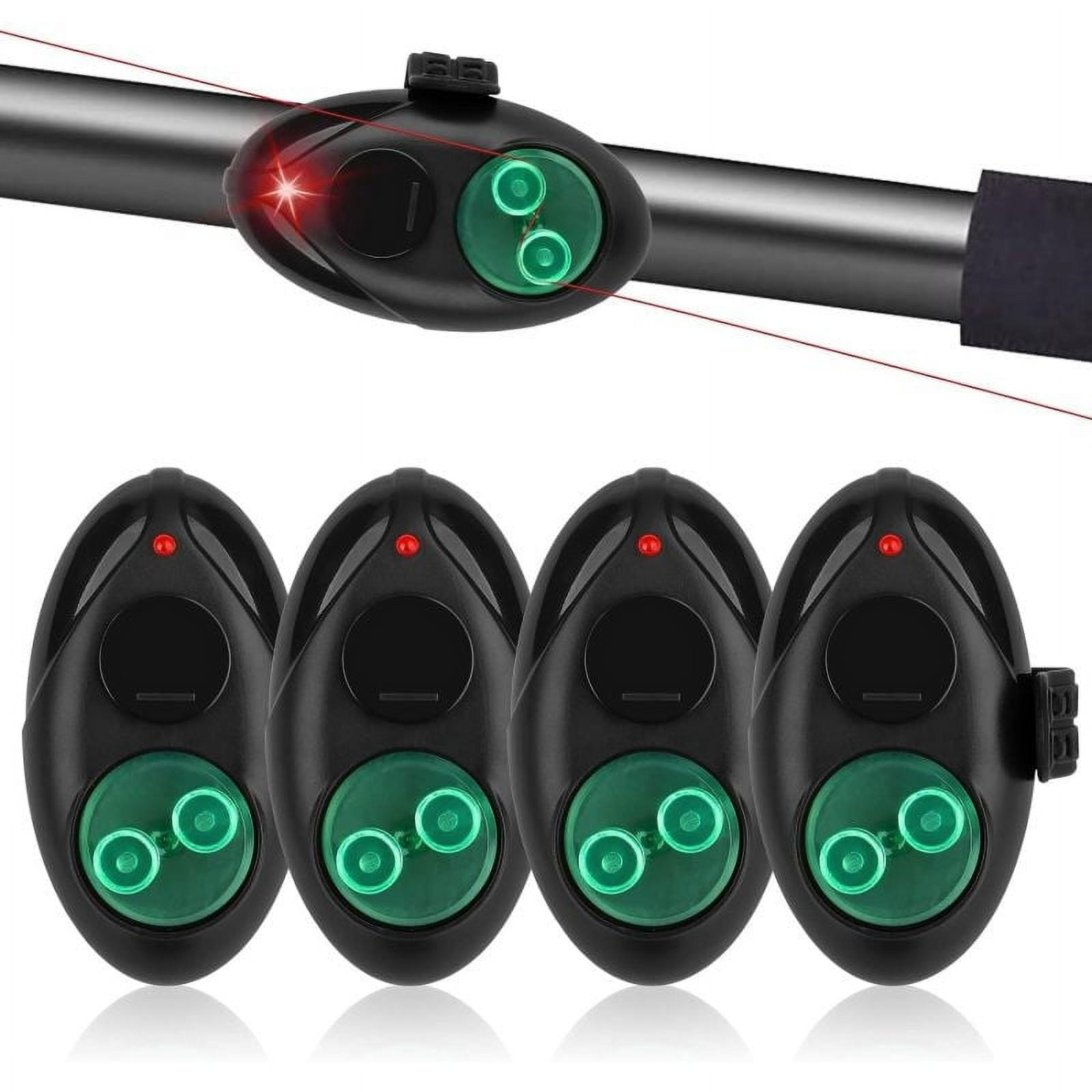 4 PCS Fishing Bite Alarm Indicator, Electronic Alarms Bite with 2 Alarm ...