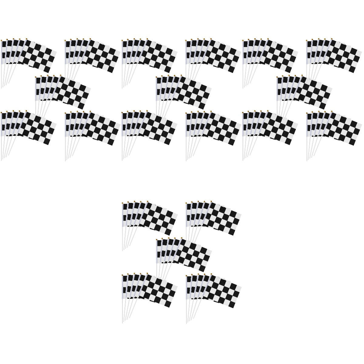 4 PCS Flag Stick Checkered Party Supply Child Miss - Walmart.com