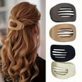 4 PCS Flat Hair Clips for Women and Girls,Matte Flat Claw Clips ...