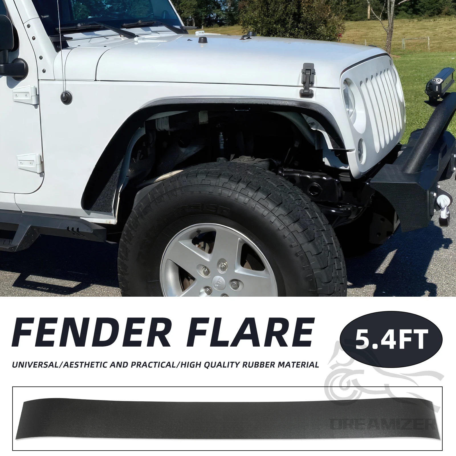 4 PCS For Jeep Wrangler Compass Patriot Car Wheel Eyebrow Arch ...