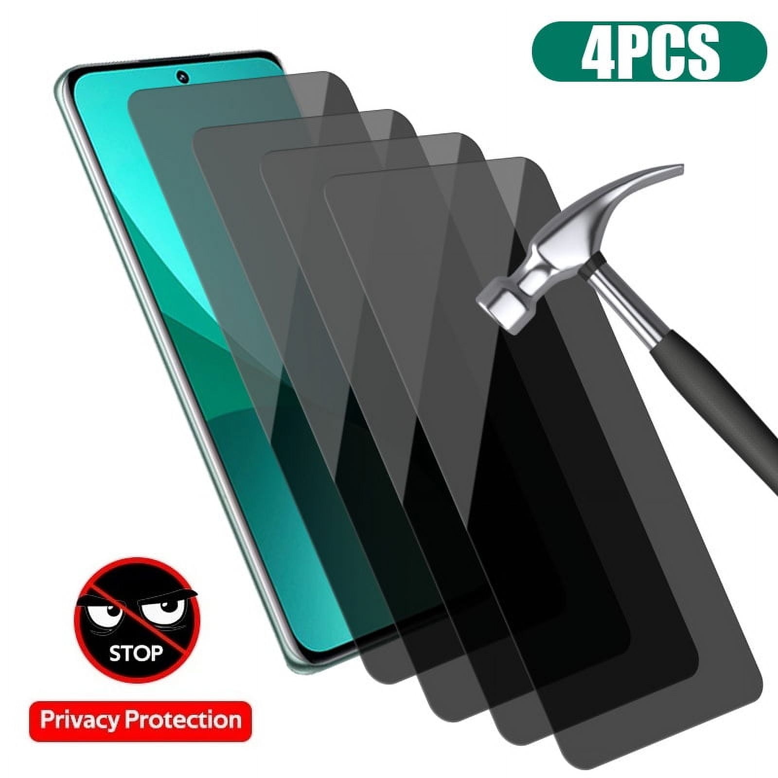 4 PCS Full Cover Anti Spy Screen Protector For Poco F3 F4 GT M4 Pro 5G ...