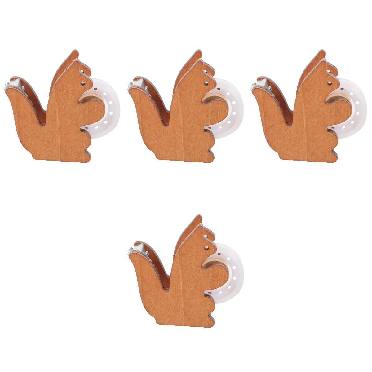 4 PCS Fun Tape Dispenser Stack Topper Tape Cutter Desk Tape Holder Miss ...