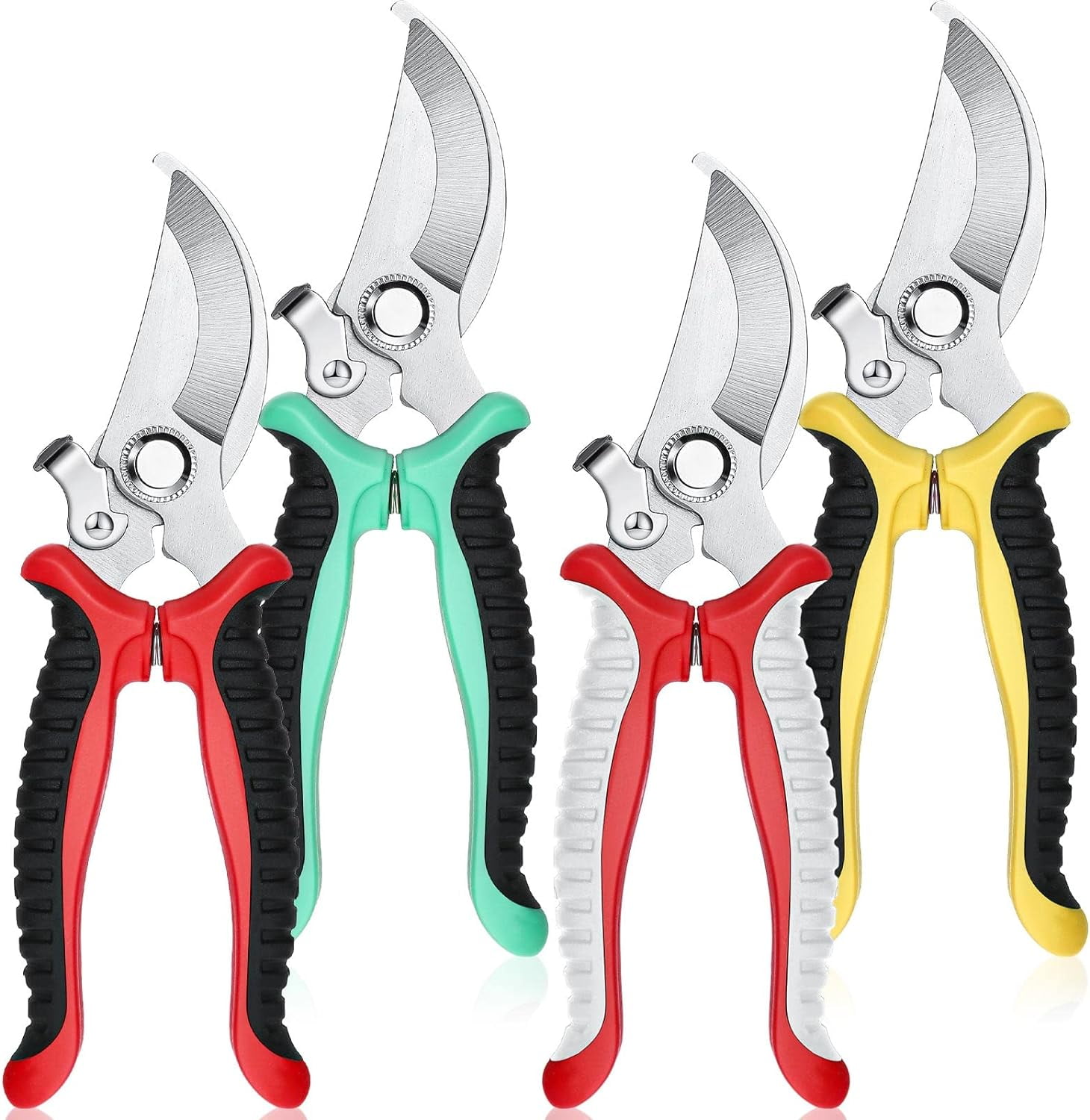 4 PCS Garden Pruning Shears Hand Gardening Secateurs Plant Flower Tree ...