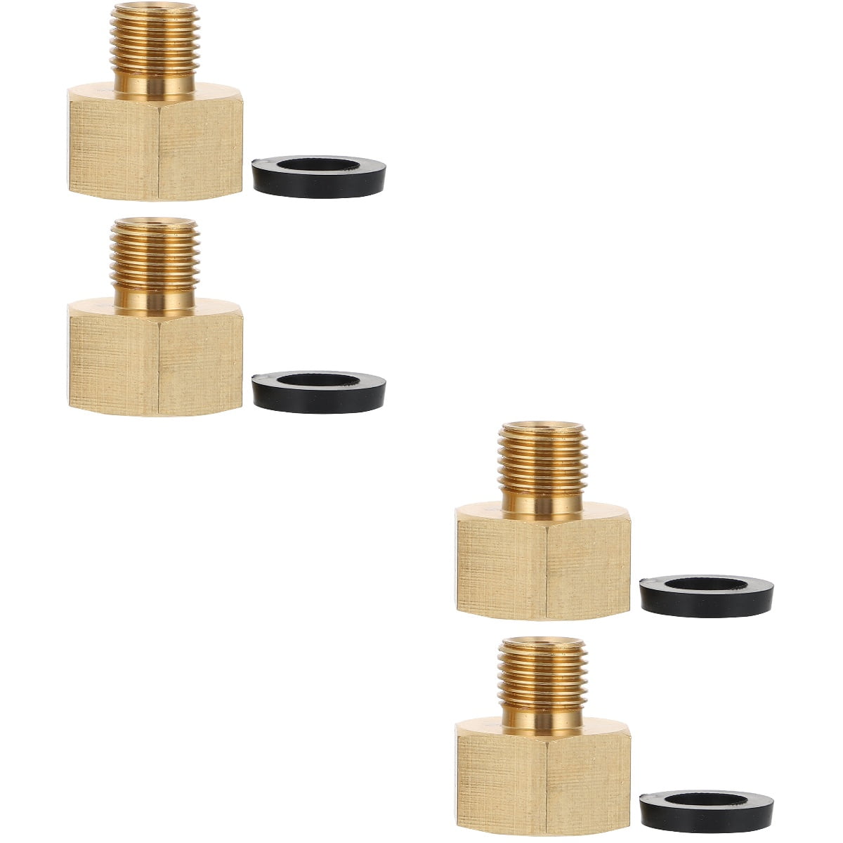 4 PCS Gas Adapter Grilling Accessories 1/2 Inch Connector Brass ...