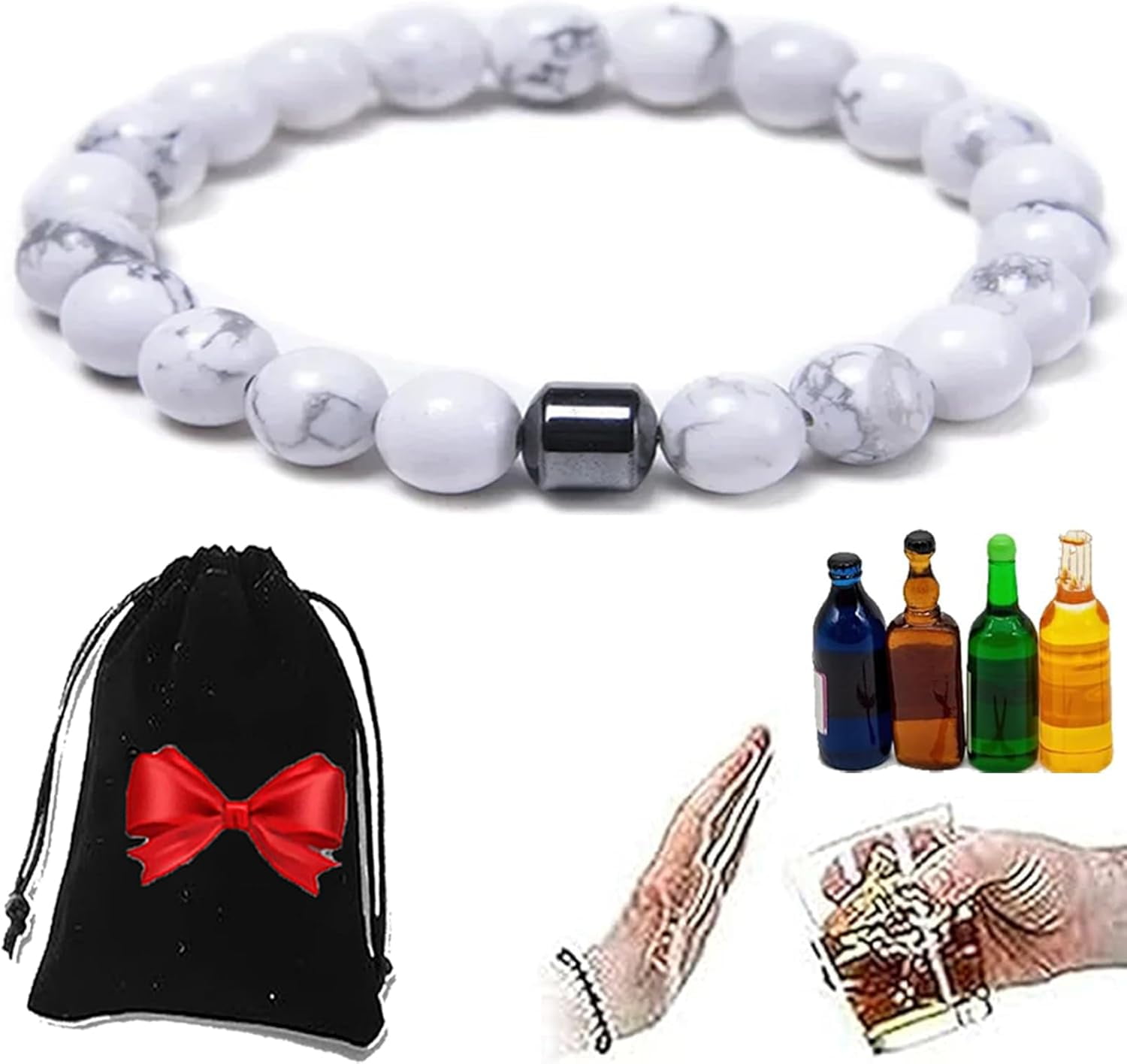 4 PCS Glame Anti Alcohol Bracelet for Women/Men to Reduce the Urge to ...