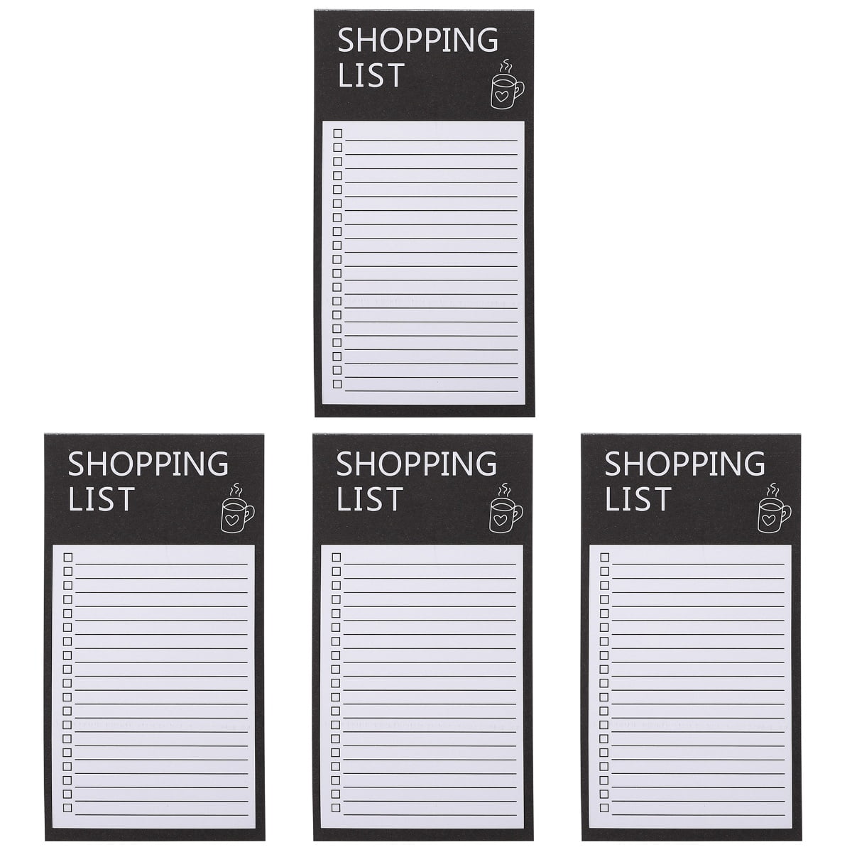 4 PCS Grocery List Magnet Pad for Fridge Magnetic Notepad Shopping ...