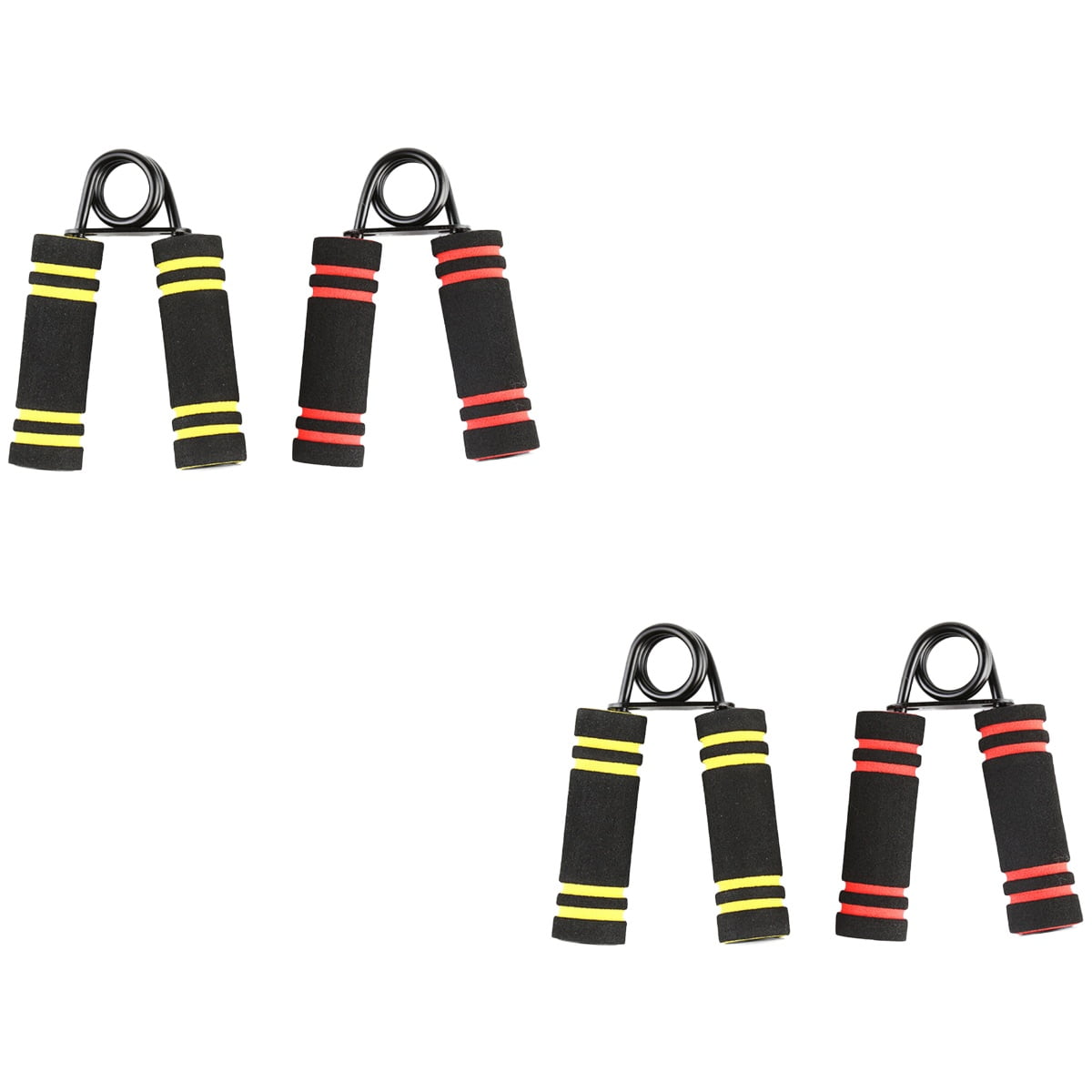 4 PCS Hand Grip Steel Grippers Forearm Wrist Heavy Strength Exercise ...