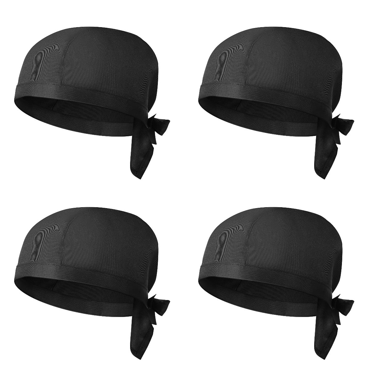 4 PCS Has Catering Hat Pirate Chef Hat Cook Hat Kitchen Cap Bonnet for ...