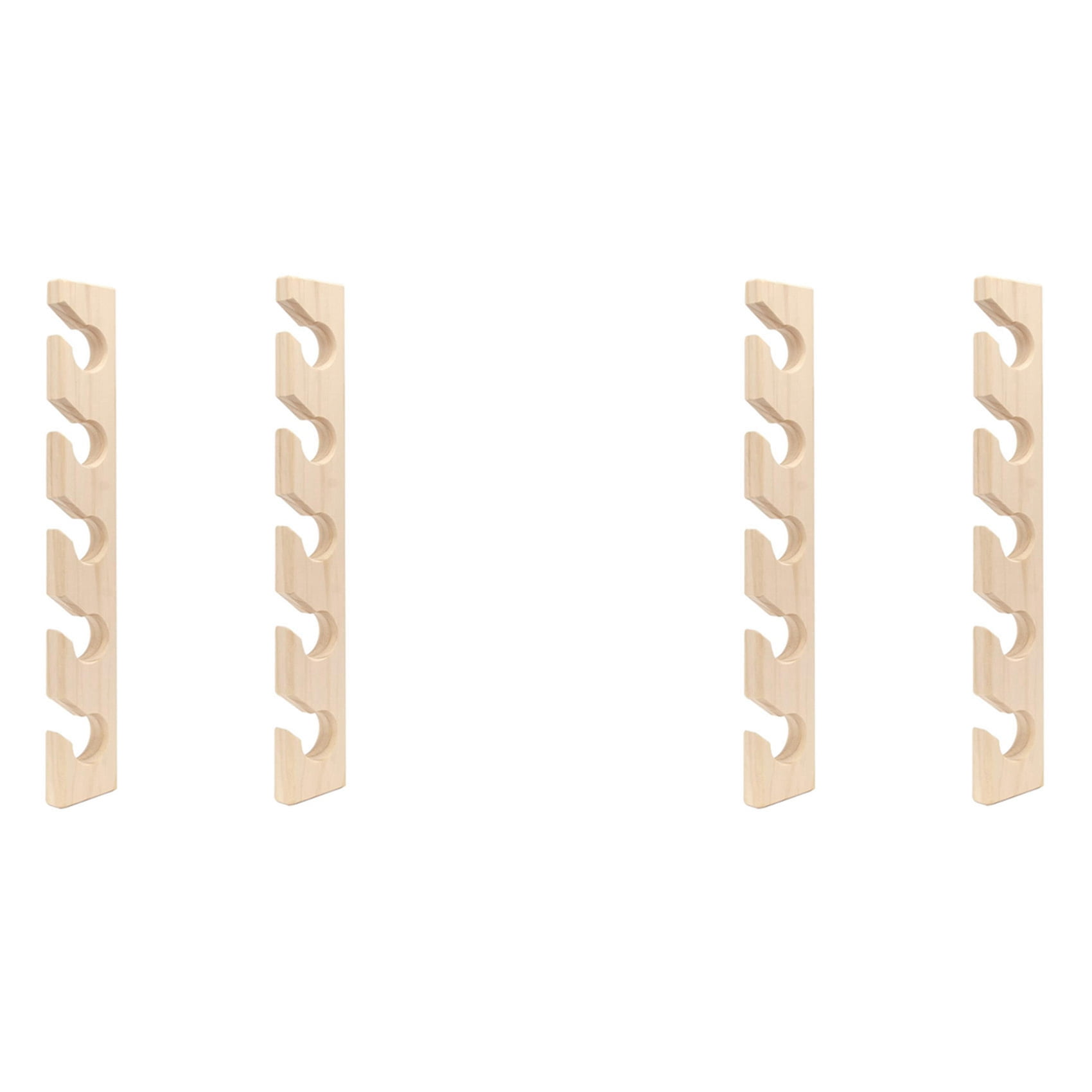 4 PCS Hat Rack for Wall Wooden Baseball Caps Organizer Wall Mount ...