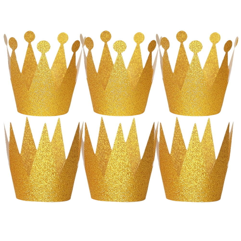 4 PCS Headband Decor Crown Hat Party Props Child M Golden - Walmart.com