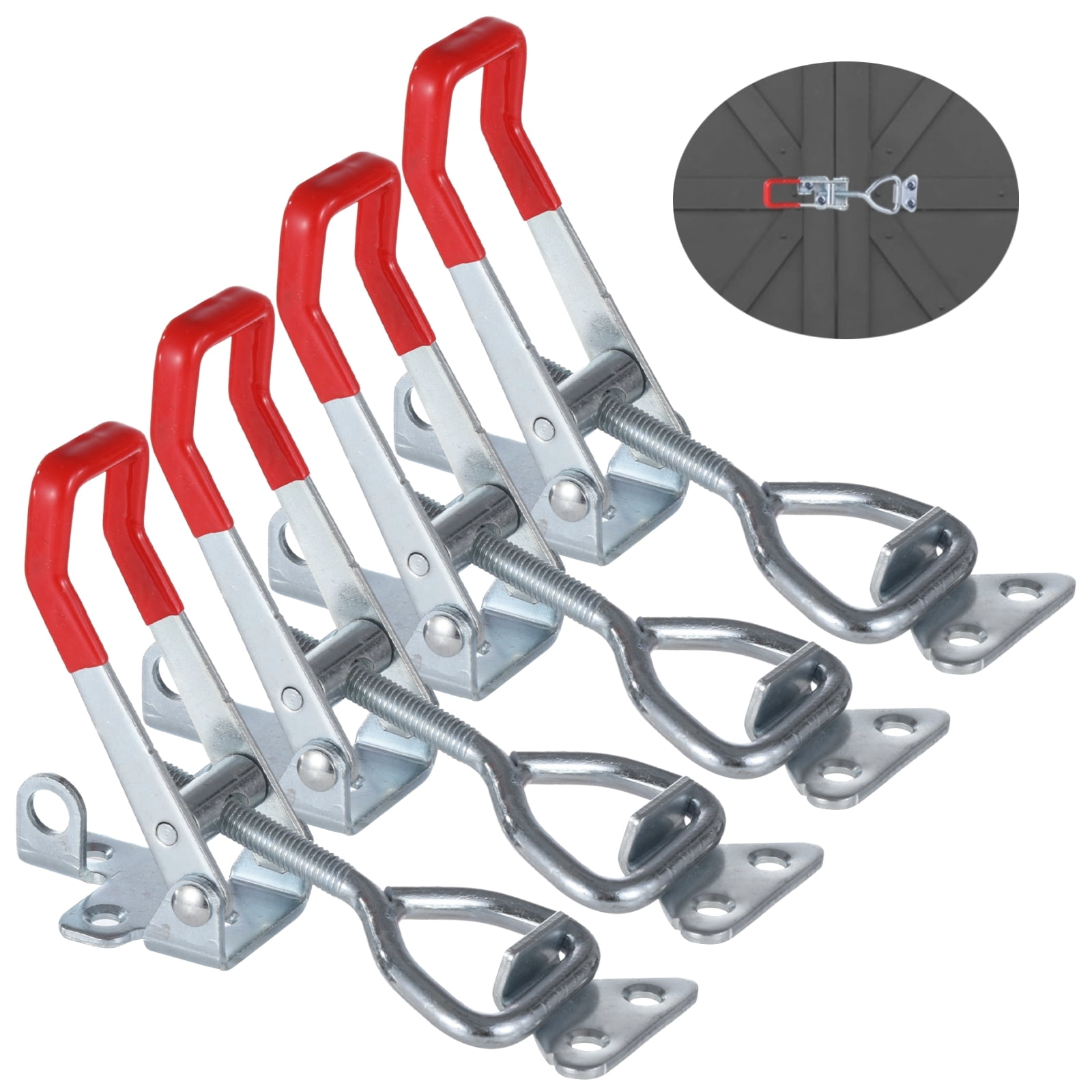 4 PCS Heavy Duty Adjustable Toggle Latch Clamp with 1320 Lbs Holding ...