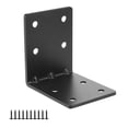 4 PCS Heavy Duty Steel Corner Brackets, 4"x4"x3" 90 Degree L Right ...