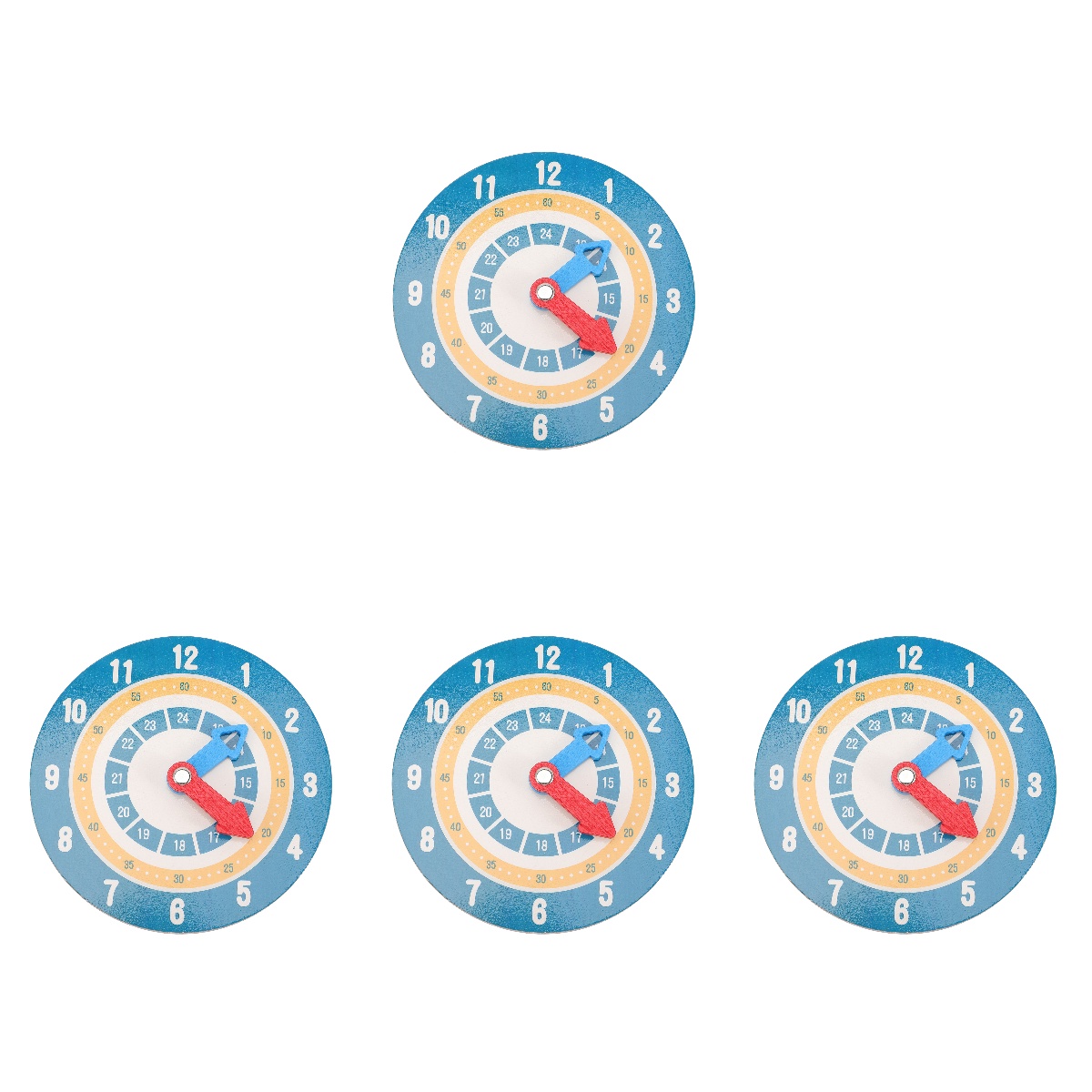 4 PCS Kids Clock Teaching Aids Educational Toy for - Walmart.com
